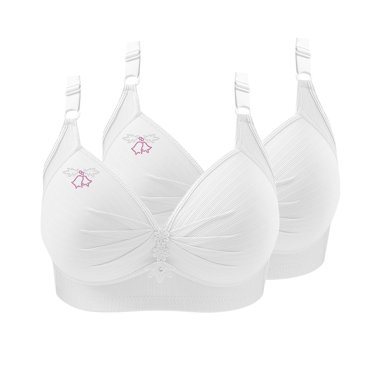 Wonder Nation Girls Seamless Longline Bras, 2-Pack, Sizes 30A-38A ...