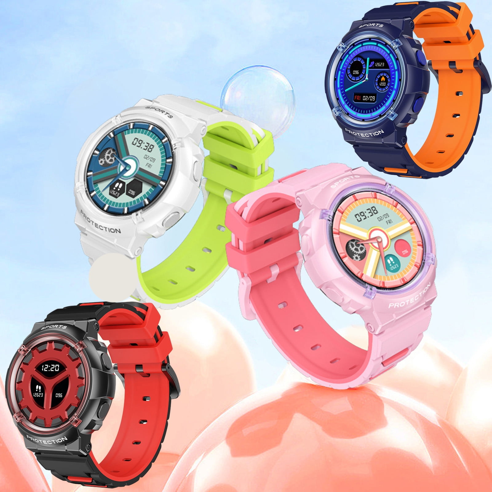 Kmdttou Children's Smart Wearable Watch Multifunction 1.28-inch HD ...