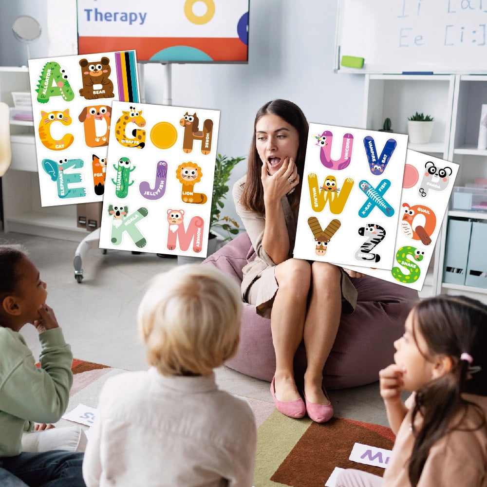 Kmdttou Educational English Stickers for Kids Stickers for Early ...