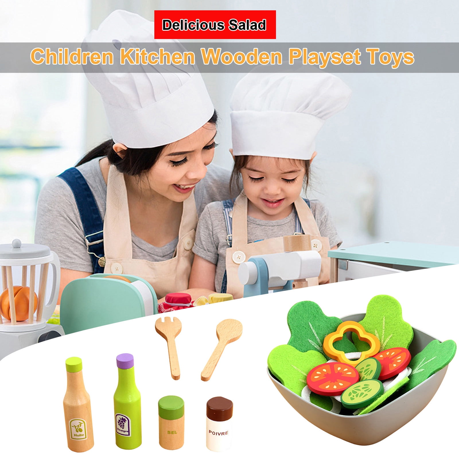 Kmdttou Mini Kitchen Toy Set With Realistic And Sound Spray Simulation ...