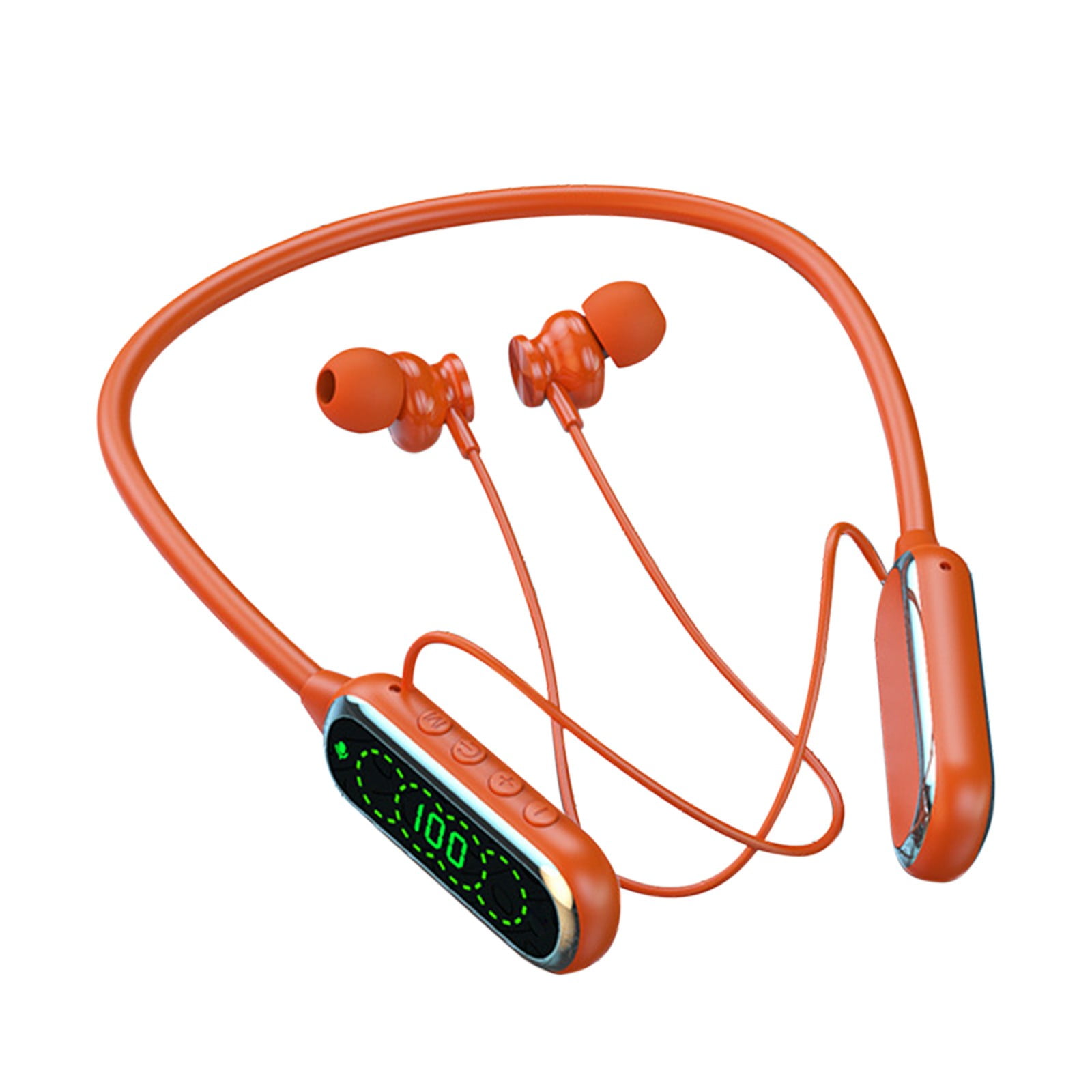 Kmdttou New Bluetooth 5.4 Wireless Earphones Neck Style Long Range HiFi ...