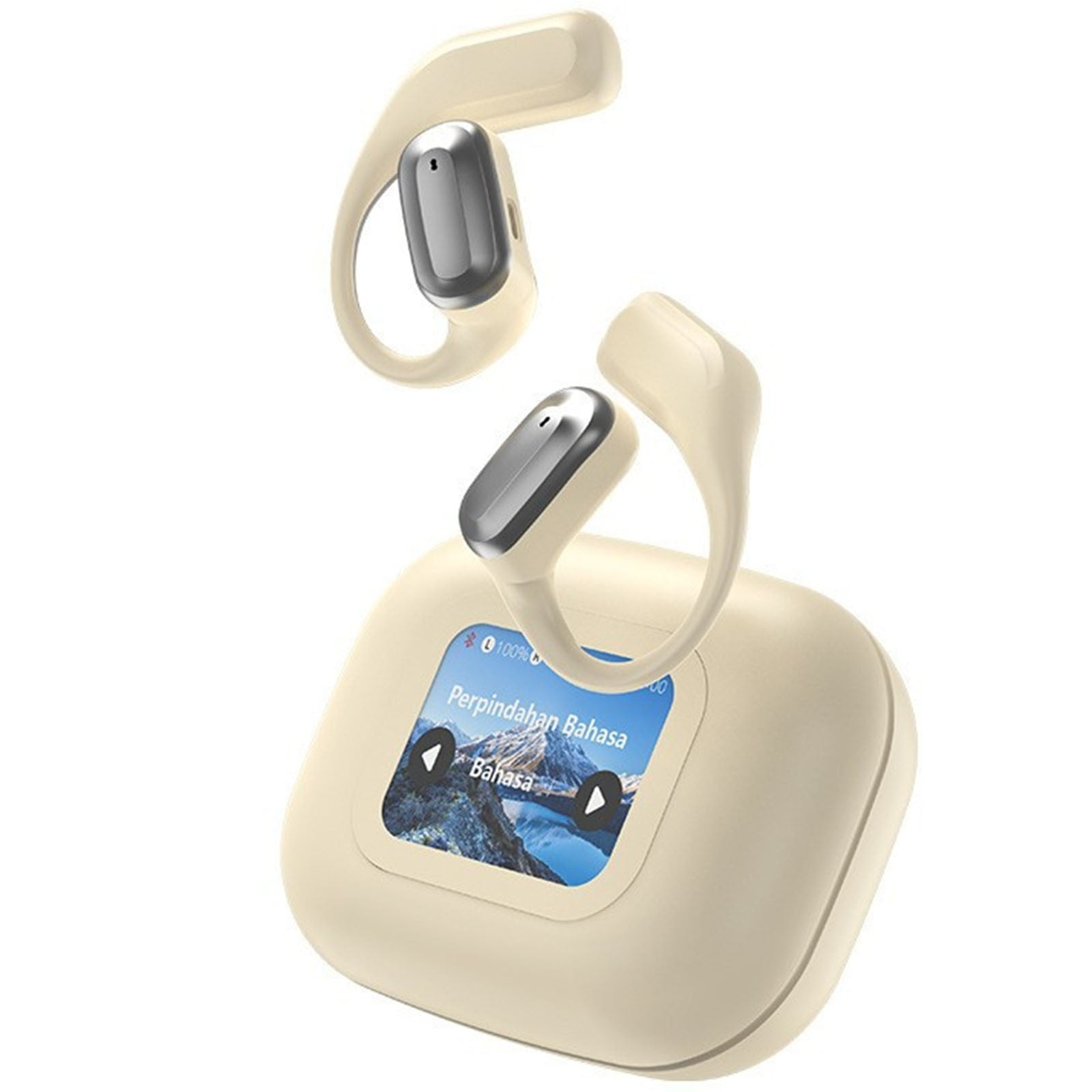 Kmdttou New Ear Earbuds Wireless Open Ear Earbuds Bluetooth 5.4 Ipx5 ...