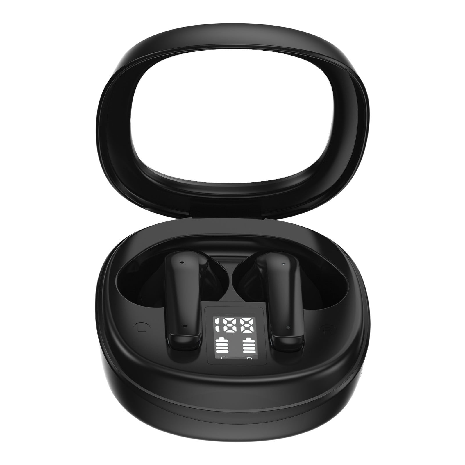 Kmdttou New Wireless Bluetooth Headset Noise Cancelling Half In Ear ...