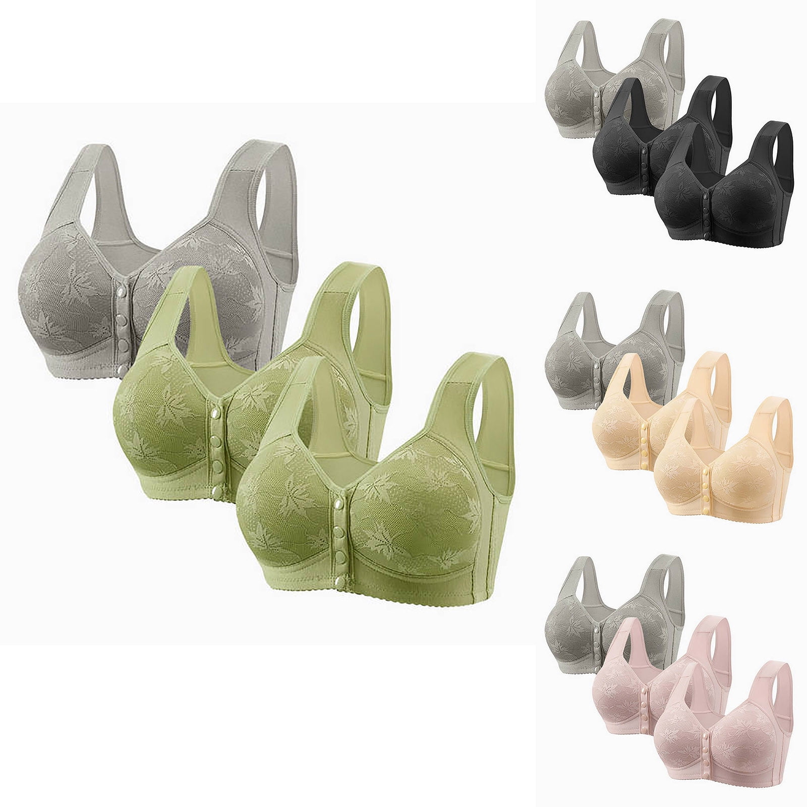 Kmdttou Plus Size Sports Bras for Women Sexy Non Magnetic And Non Steel ...