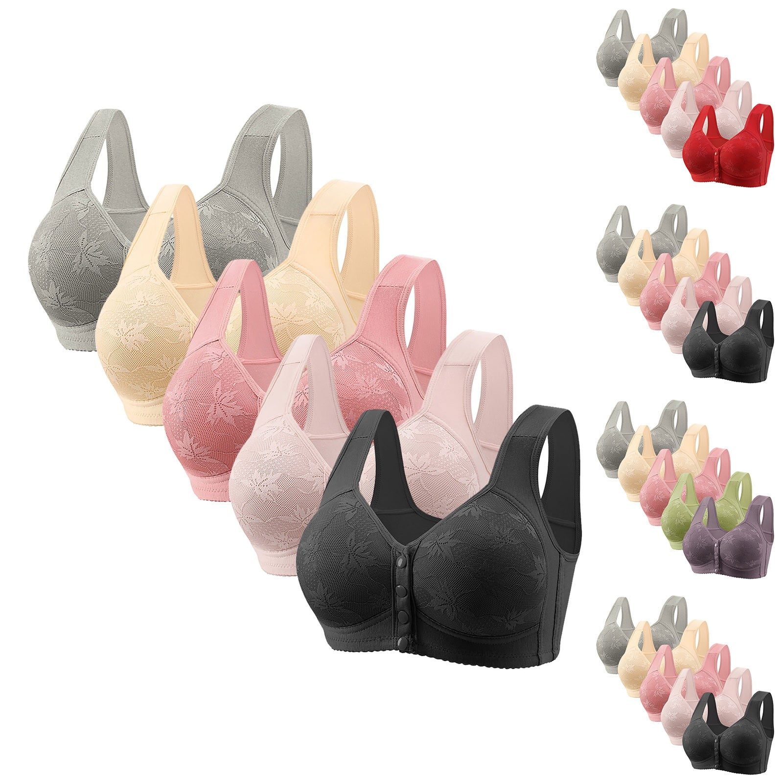 Kmdttou Sports Bras for Women High support Sexy Non Magnetic And Non ...