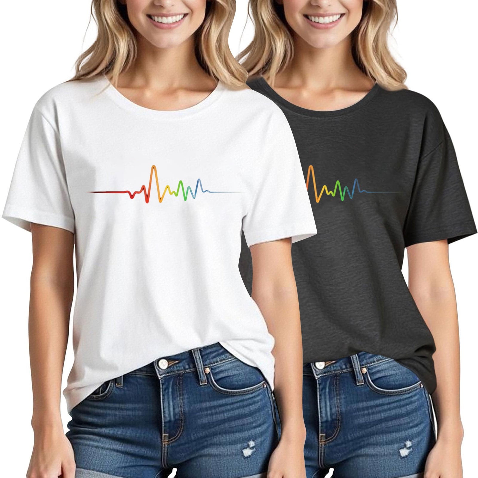 Kmdttou Women Blouses Promotion & Custom POD T-Shirts Fashionable ...