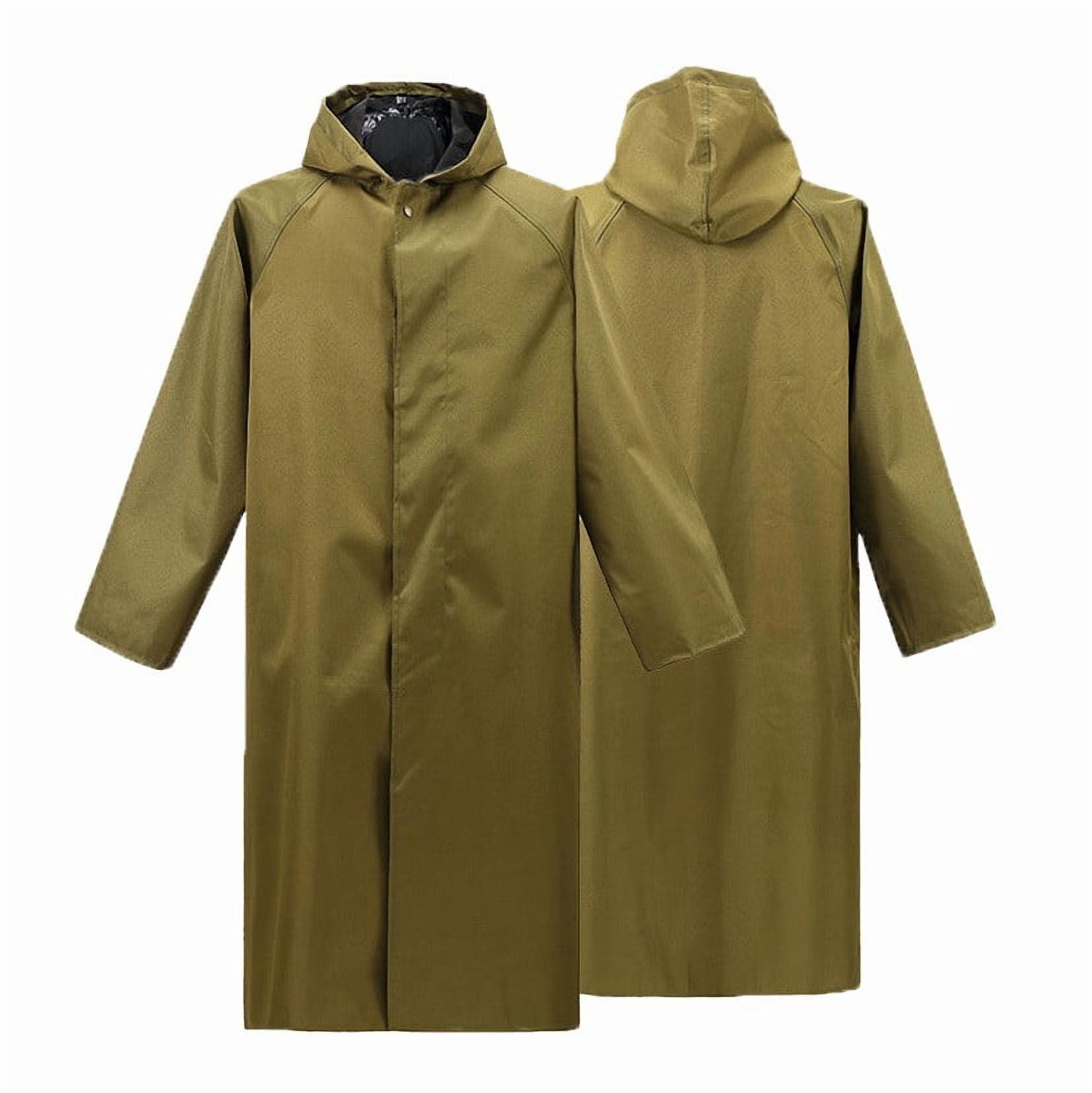 Kmdttou Women And Men's 2PC Outdoor Long Sleeved Hooded Raincoat ...
