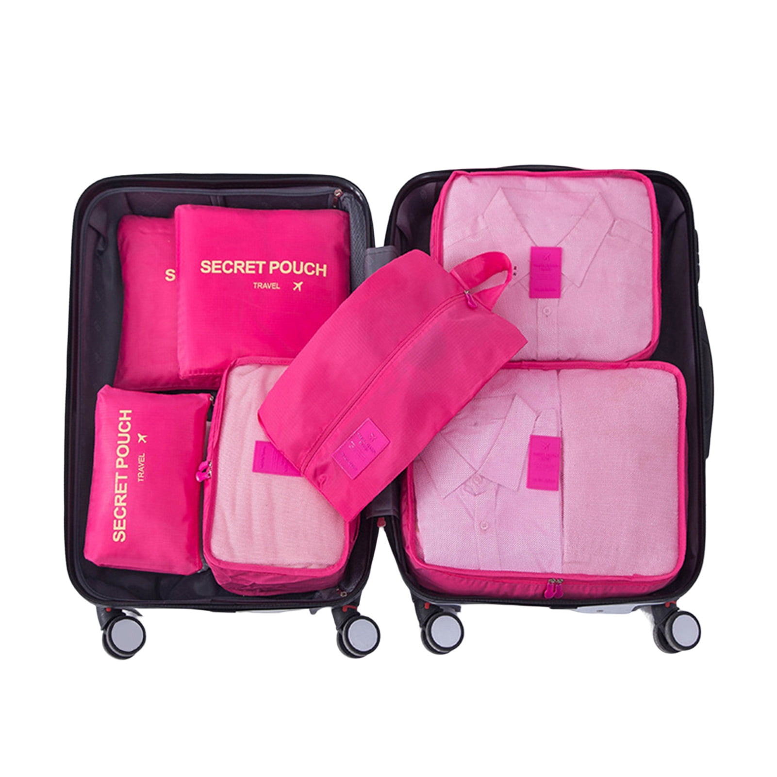 Kmxyo 7Pcs Travel Organizer Bags Thickened Waterproof Sorting Folding ...