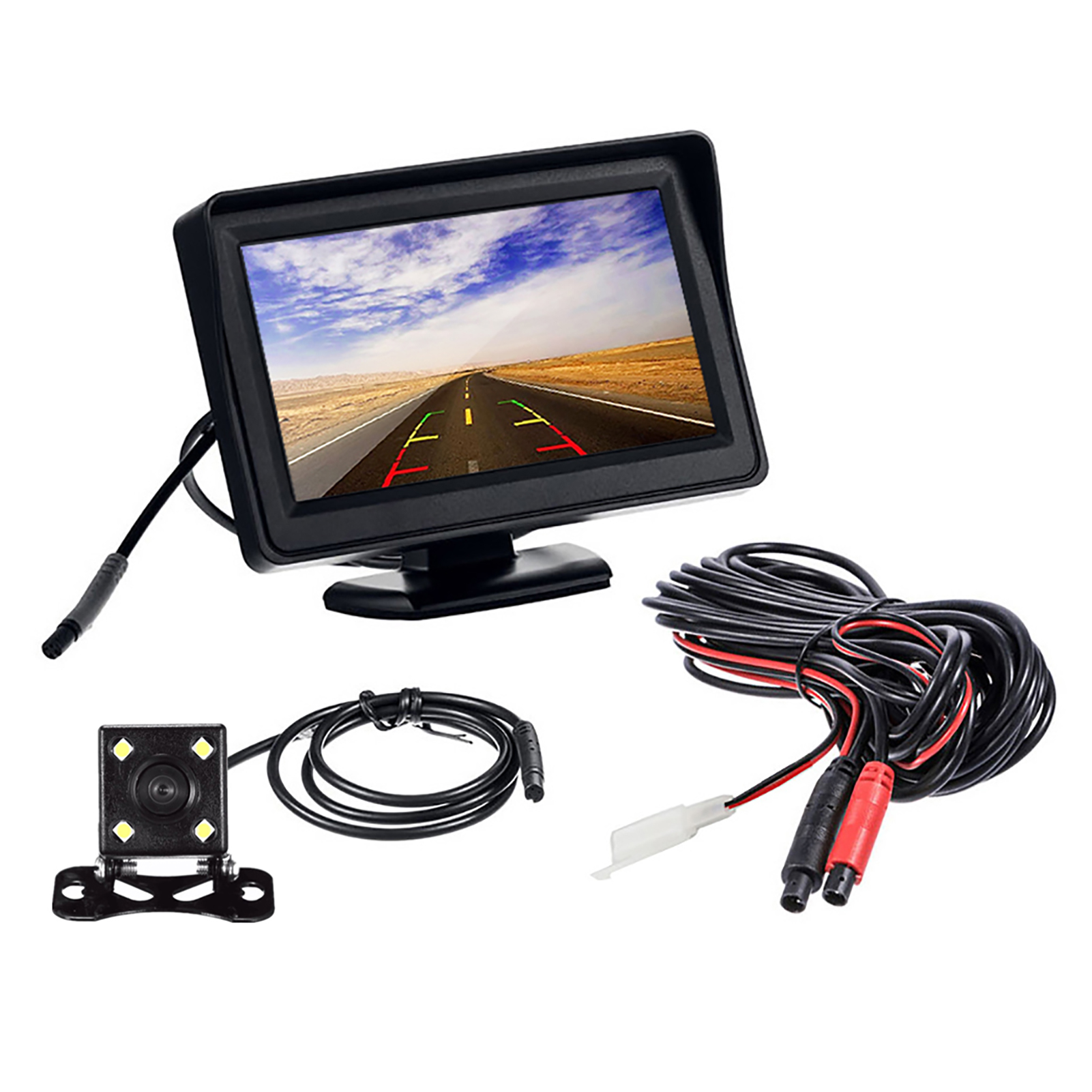 Kmxyo Reversing Monitor 2 Way Video Input High Clarity TFT LCD 5-Inch ...