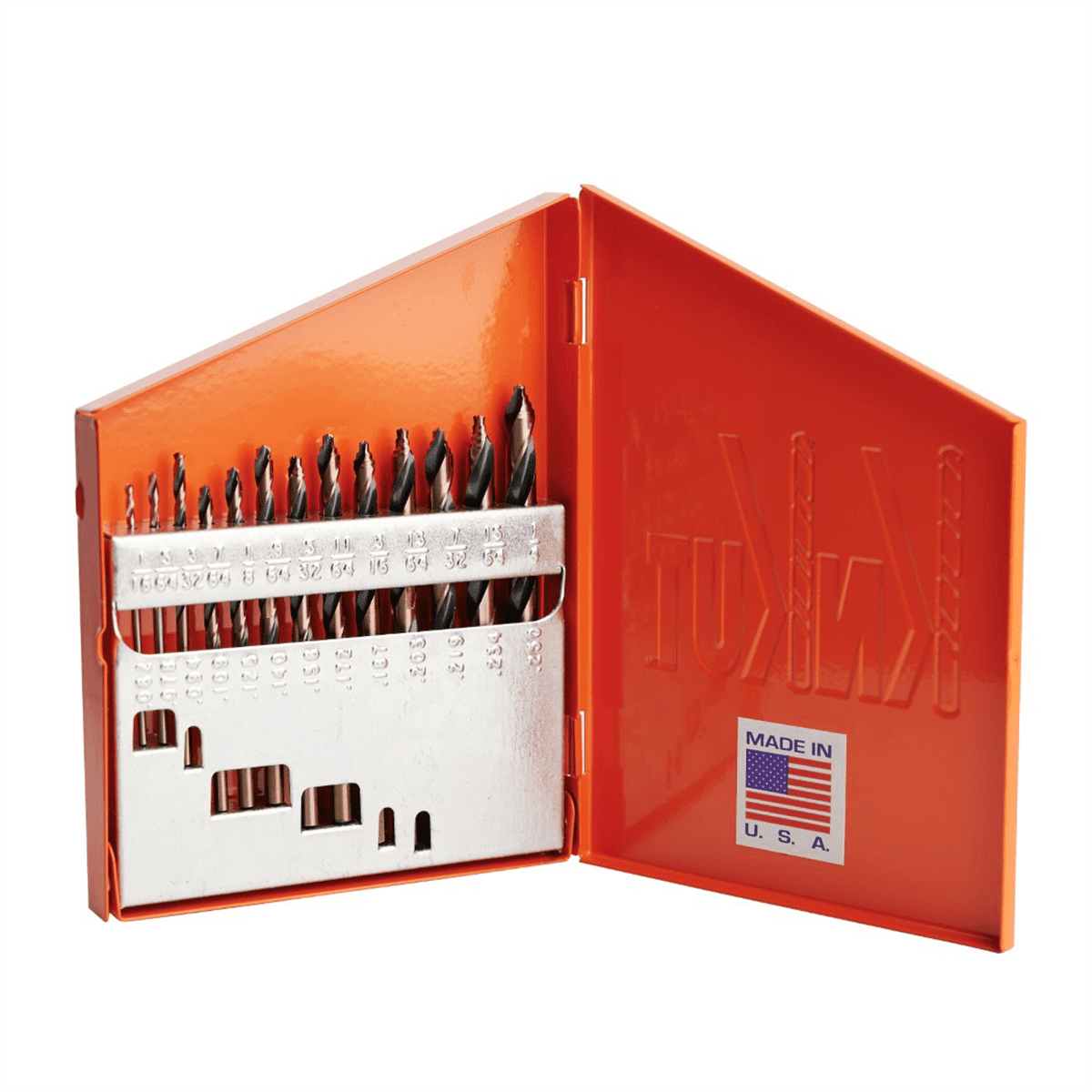 KnKut 13 Piece Mechanics Length Step Point Drill Bit Set 1/16"-1/4" by ...
