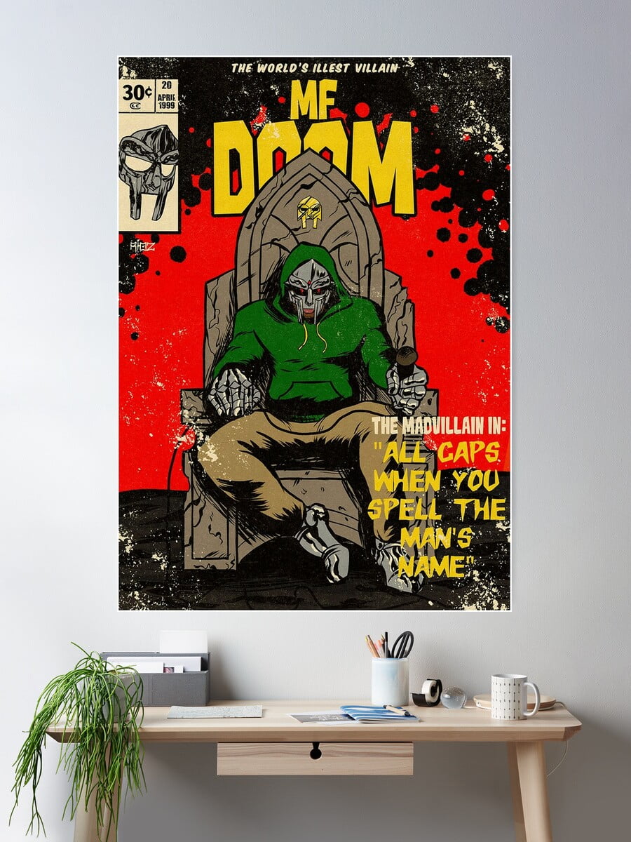 Kna Prints - 02 Cover Comic All Caps Villain Poster Wall Art, Modern ...