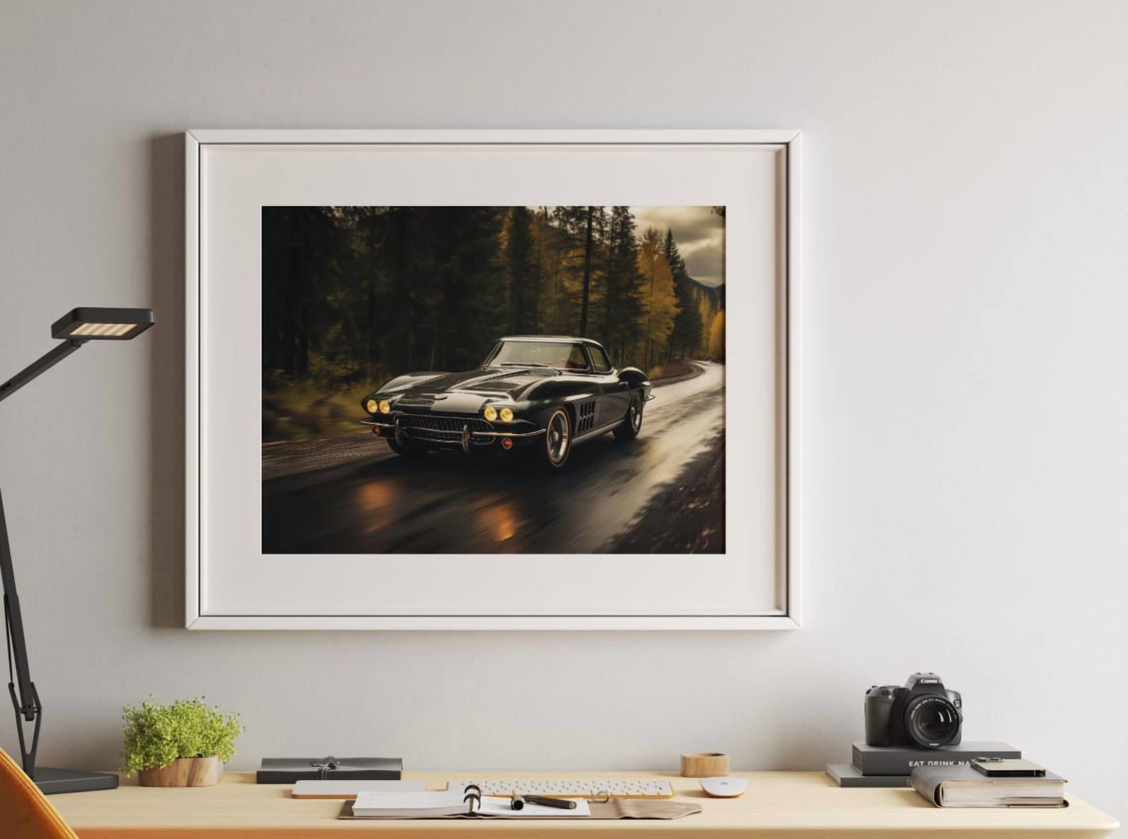 Kna Prints - 1 Pc Poster 1963 Chevrolet Corvette C2 Vintage Car Exotic ...