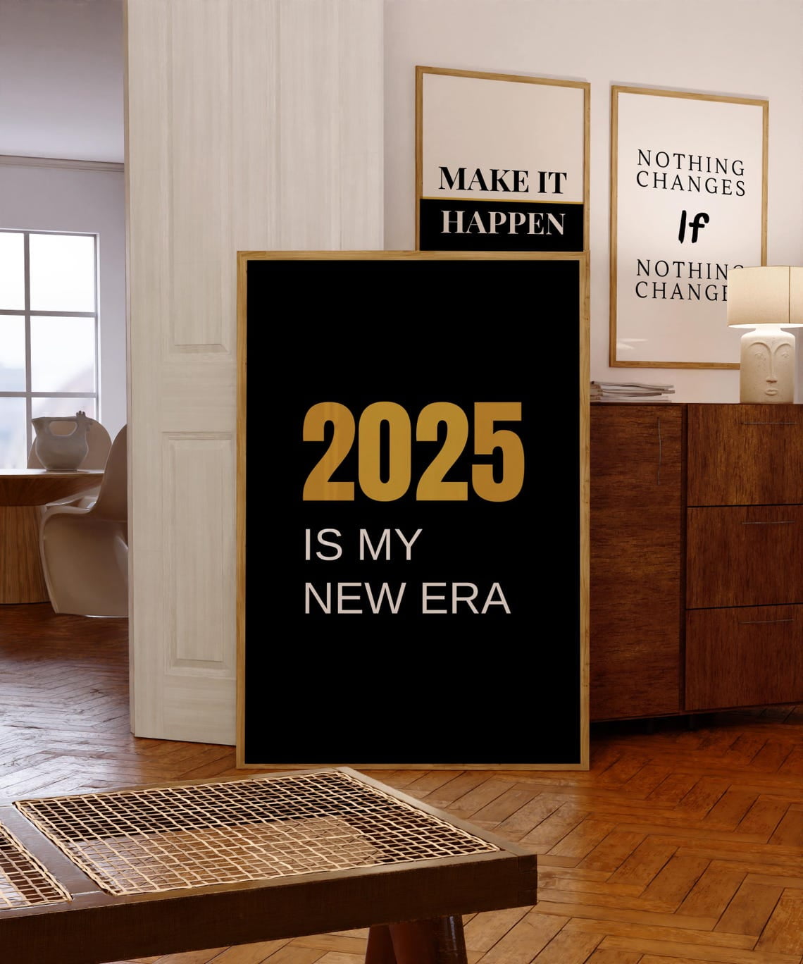 Kna Prints - 1 Pc Poster 2025 New Year Wall Art, Motivational ...