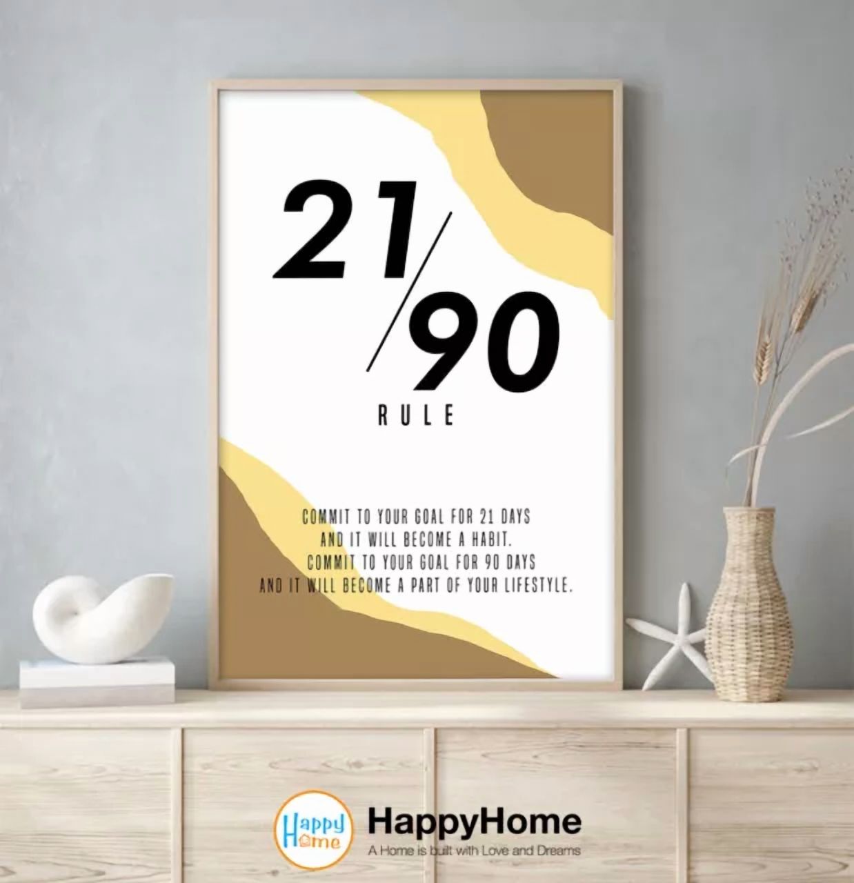 Kna Prints - 1 Pc Poster 21/90 Rule Definition Poster Motivational ...