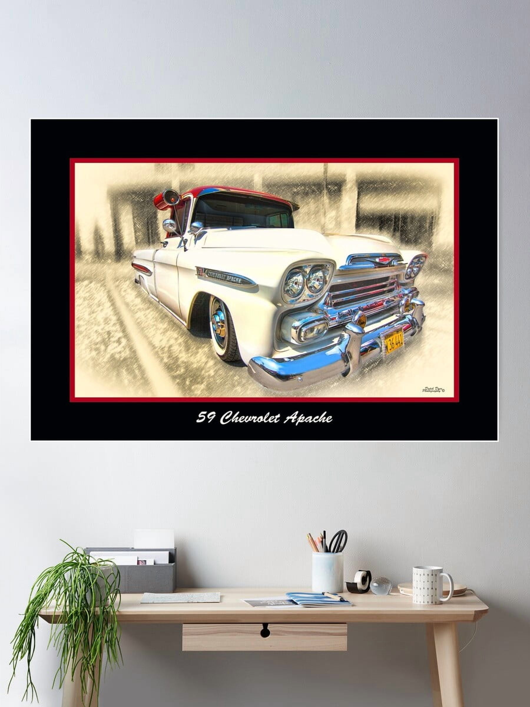 Kna Prints - 1 Pc Poster 59 Chevrolet Apache Custom Lowrider, UNFRAMED ...