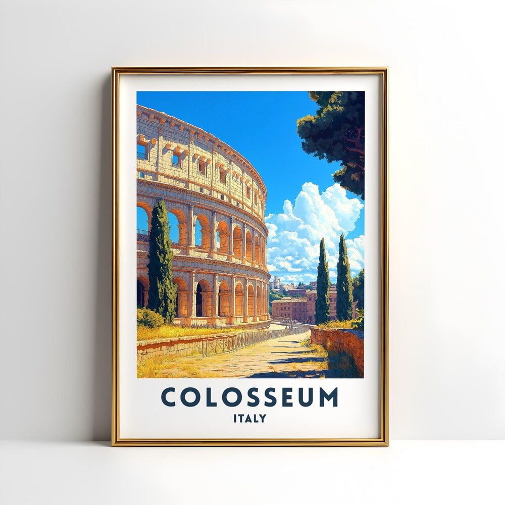 Kna Prints - 1 Pc Poster 7 Wonders Of The World | Colosseum Rome Italy ...