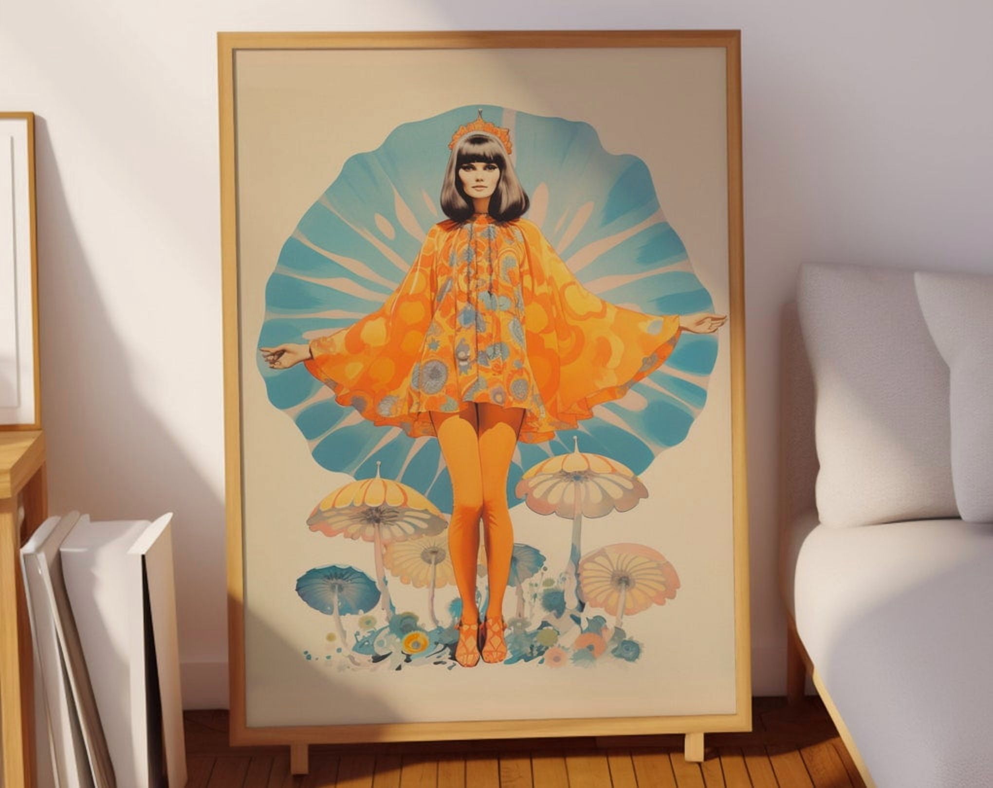 Kna Prints - 1 Pc Poster 70S Decor, 70S Psychedelic Decor, 70S Wall ...
