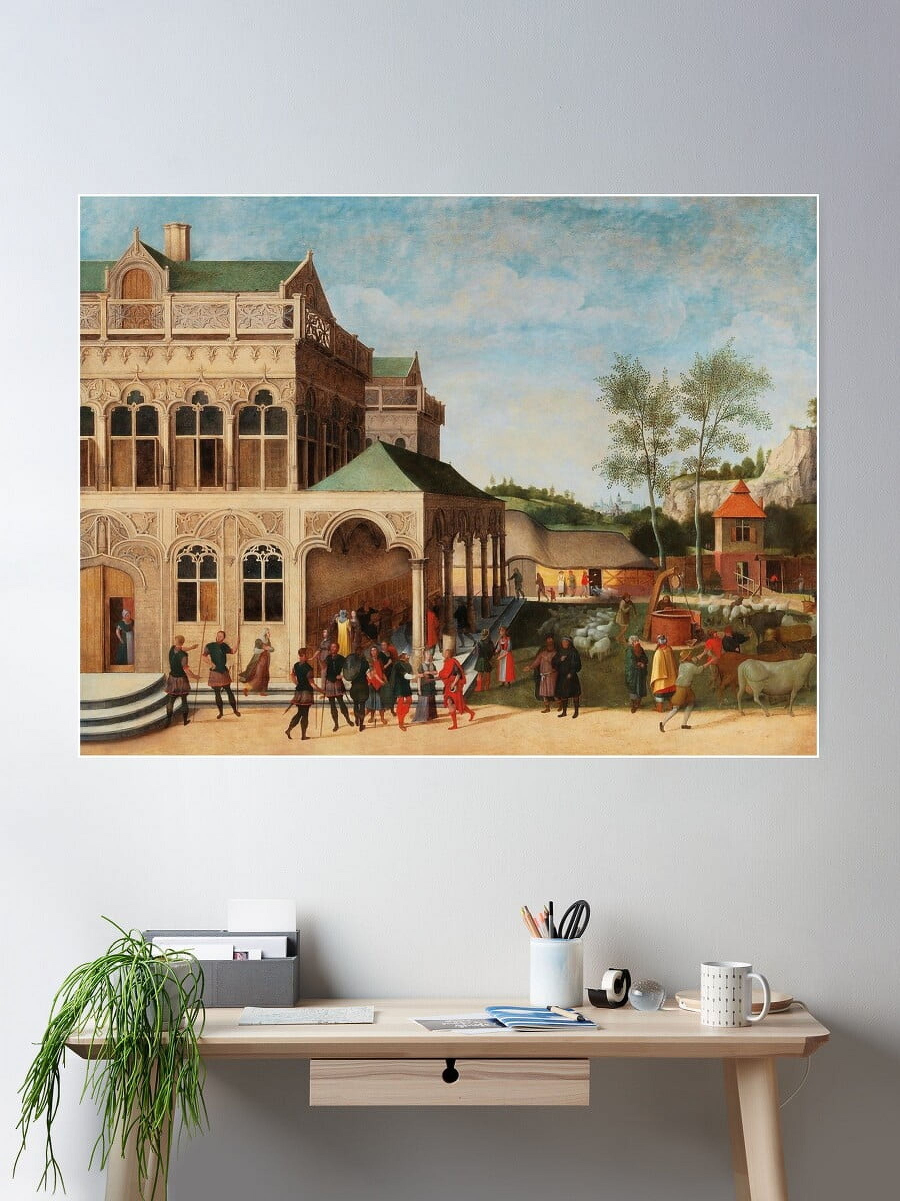 Kna Prints - 1 Pc Poster Abel Grimmer, 1620 An Elegant Loggia With The Proposal Of Isaac To ...