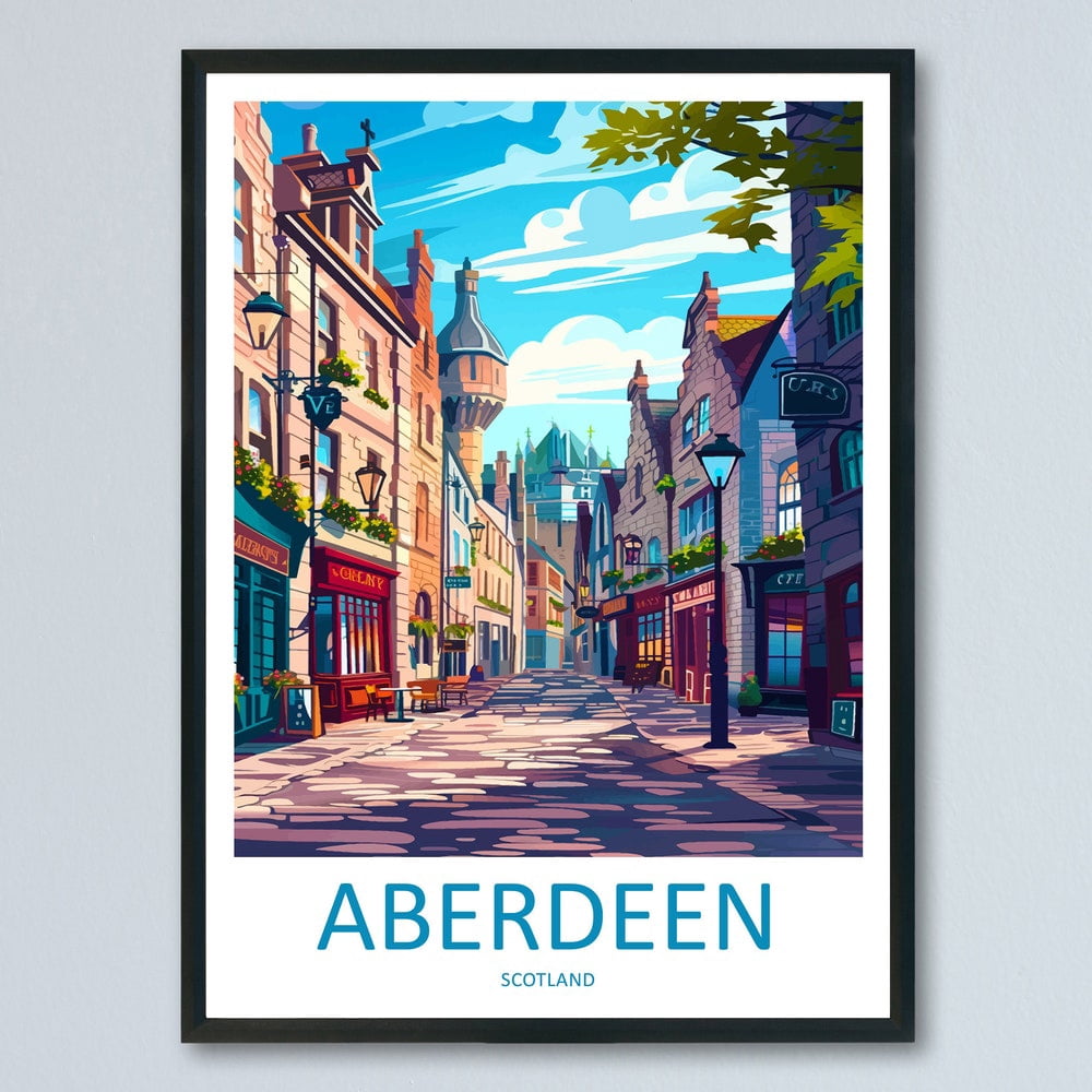 Kna Prints - 1 Pc Poster Aberdeen Aberdeen Home Décor Scotland City ...