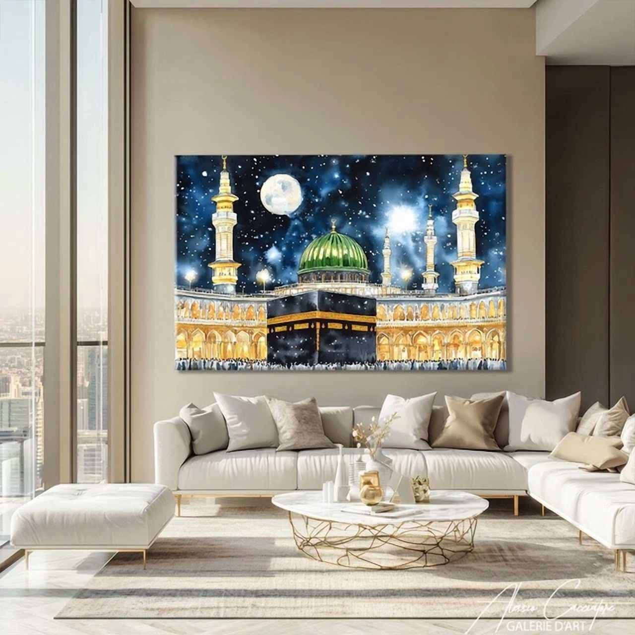 Kna Prints - 1 Pc Poster Abstract Mosque Religious Wall Mecca Art ...