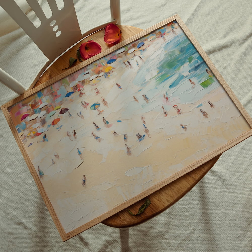 Kna Prints - 1 Pc Poster Abstract Ocean Oil Painting, Textured ...