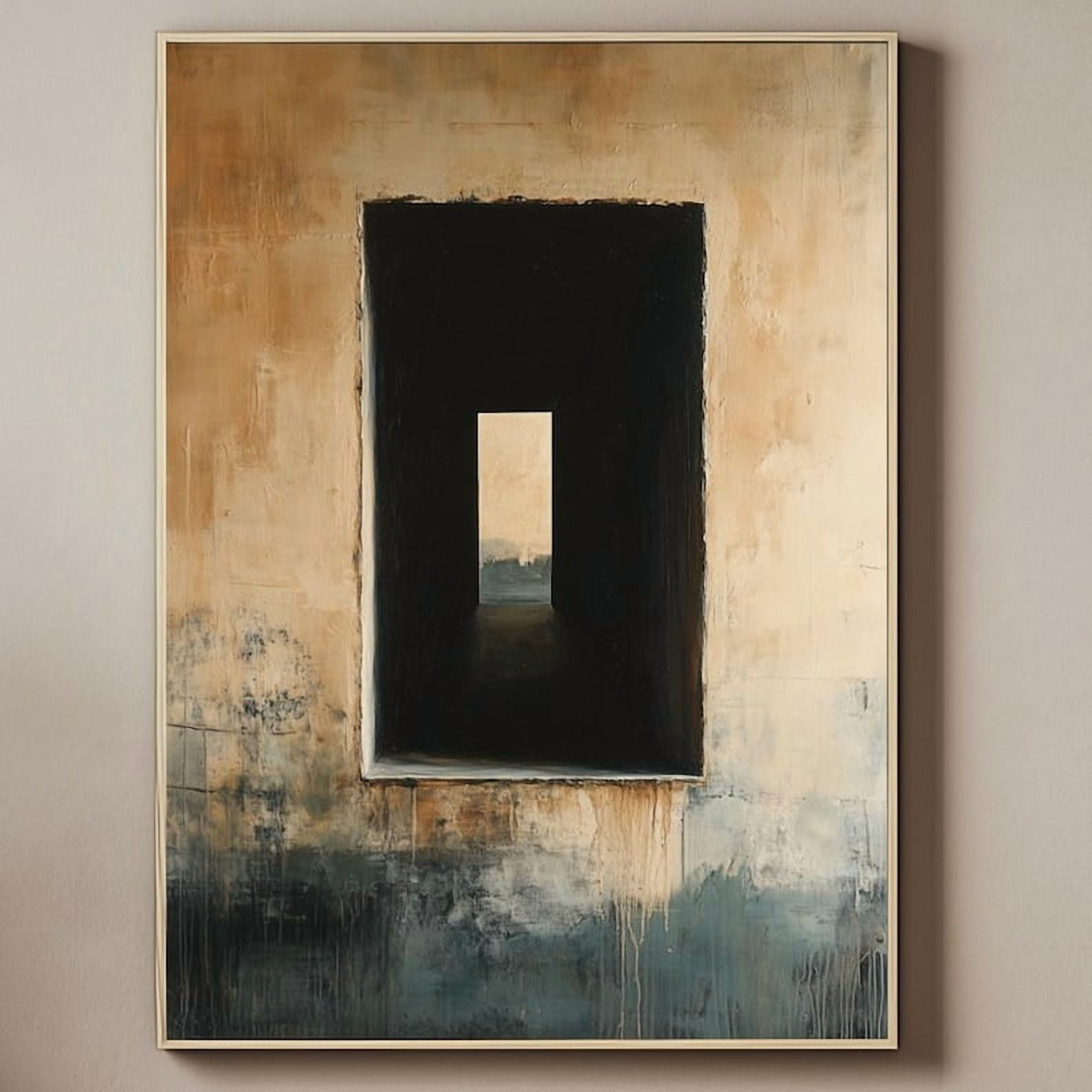 Kna Prints - 1 Pc Poster Abstract Passage Wall Artminimalist Dark ...