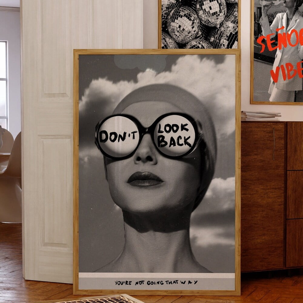 Kna Prints - 1 Pc Poster Affirmation Poster, 70S Print, Black Wall Art ...