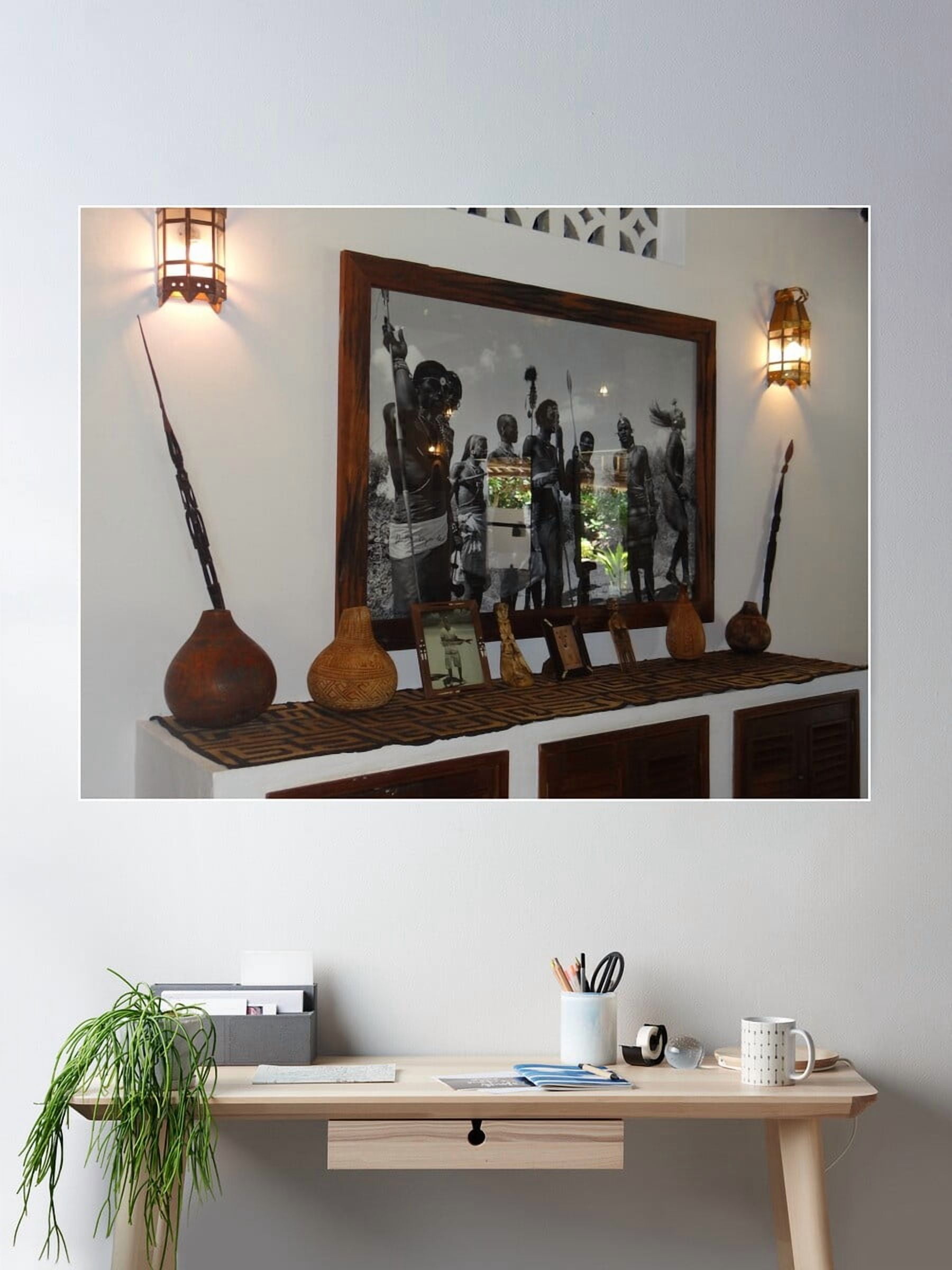 Kna Prints - 1 Pc Poster African Interior Design 3, UNFRAMED-24x36 ...