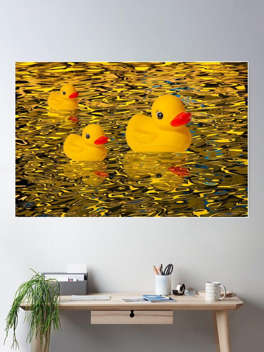 Kna Prints - 1 Pc Poster Afternoon Delight Rubber Duckies Floating Into ...