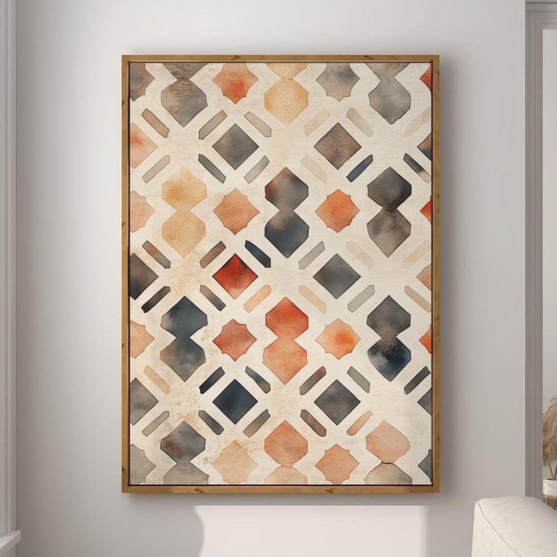 Kna Prints - 1 Pc Poster Alhambra Tile Inspired Print Islamic Mural ...