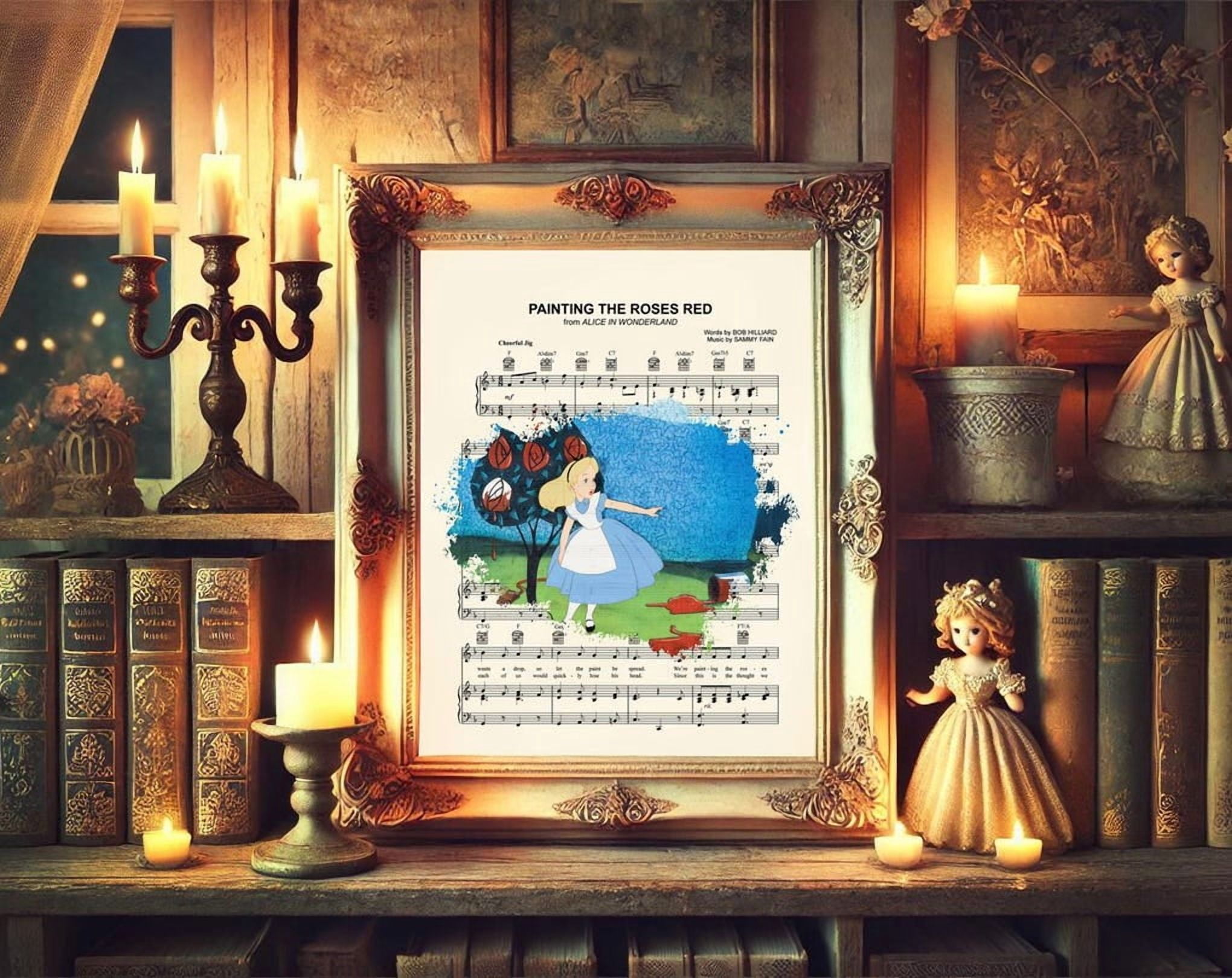 Kna Prints - 1 Pc Poster Alice In Wonderland Painting The Roses Red ...