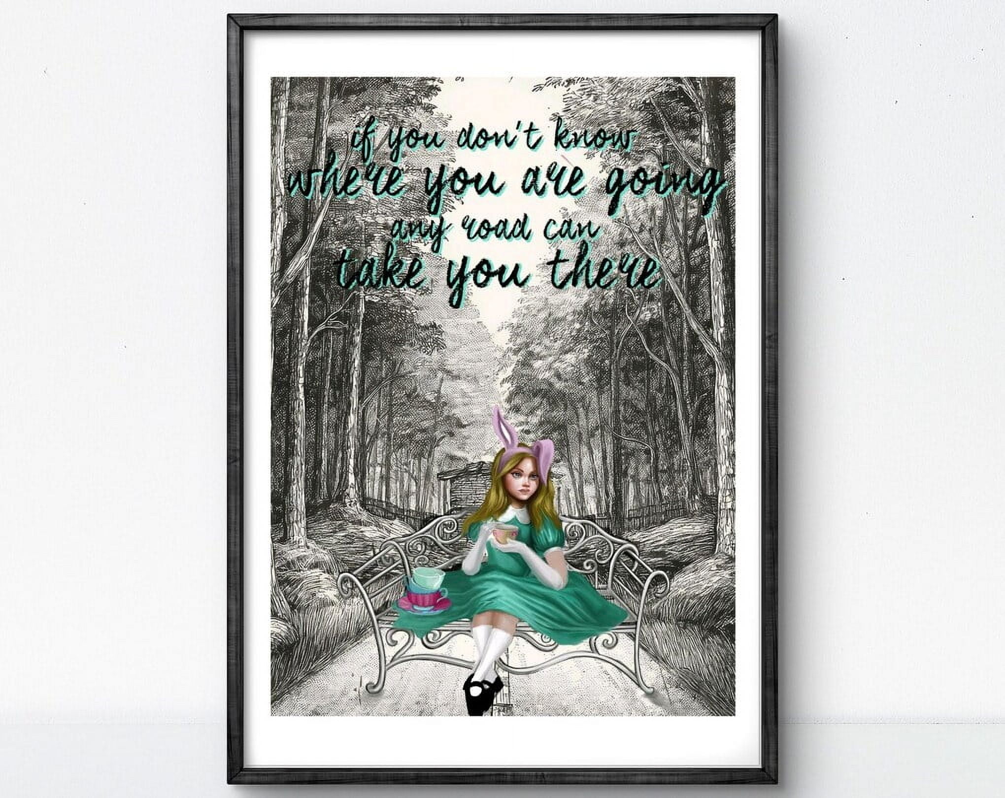 Kna Prints - 1 Pc Poster Alice In Wonderland Quote Whimsical Fantasy ...