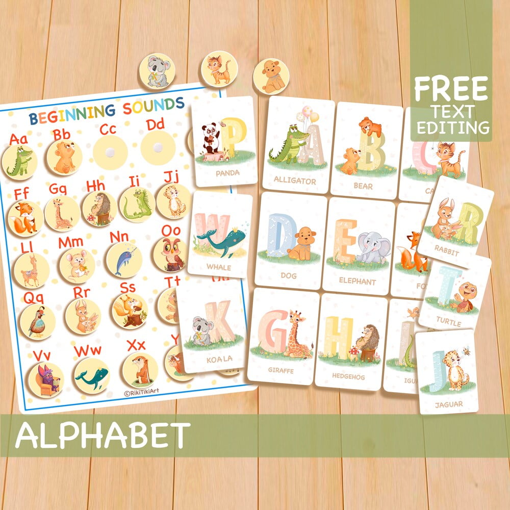 Kna Prints - 1 Pc Poster Alphabet Activity Preschool Curriculum ...