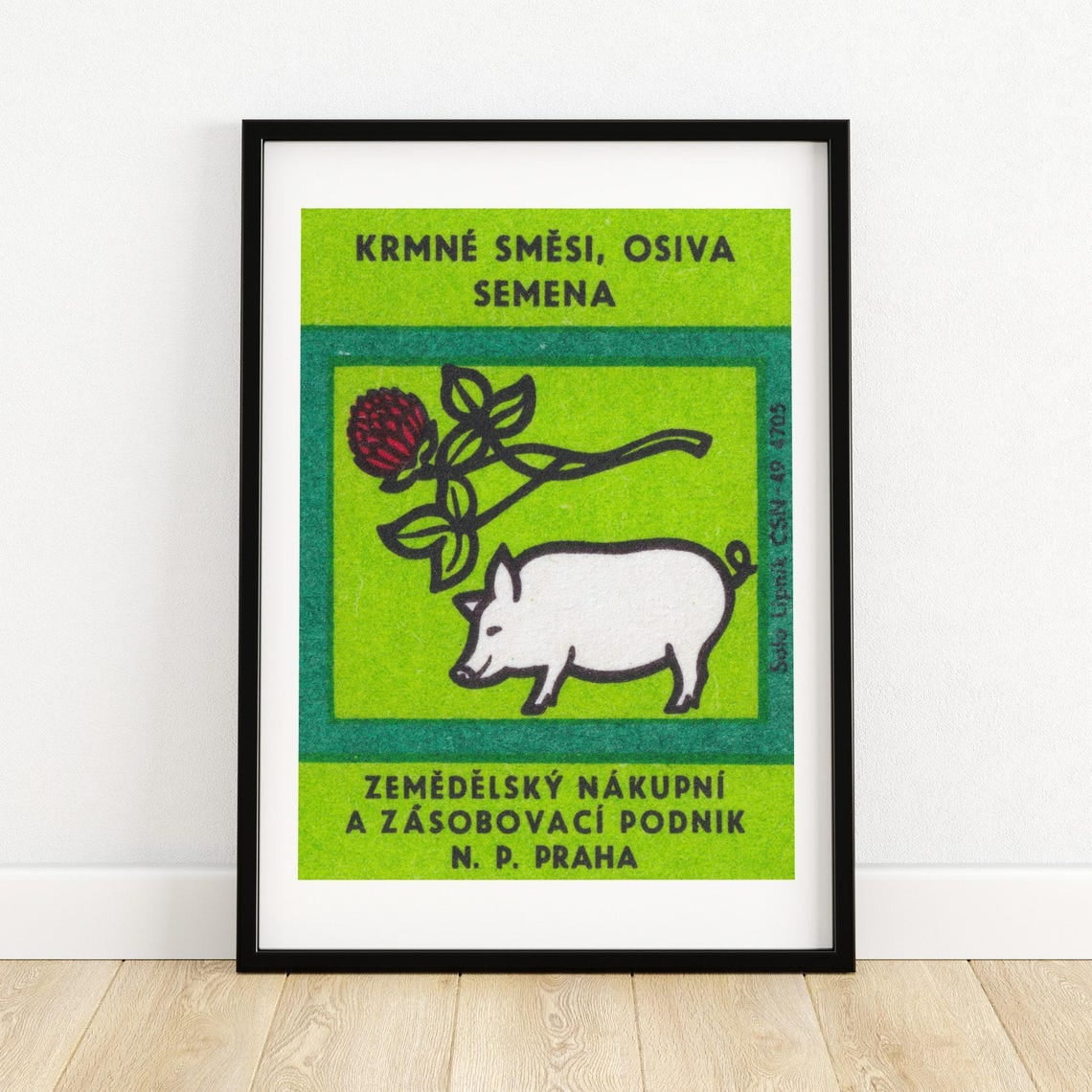 Kna Prints - 1 Pc Poster Animal Feed Mixtures Matchbox Print Aesthetic Wall Art Vintage Art ...