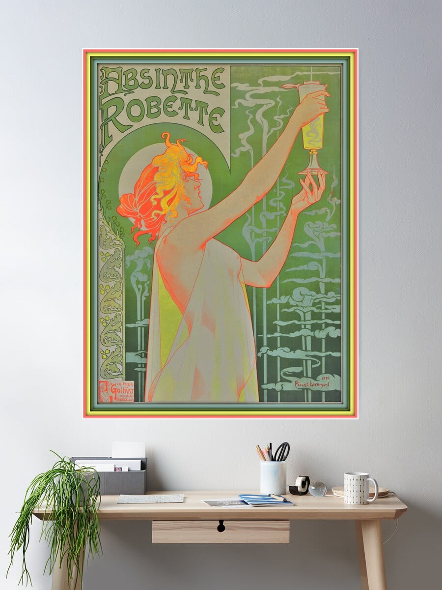 Kna Prints - 1 Pc Poster Antique French Advertisement For Absinthe ...