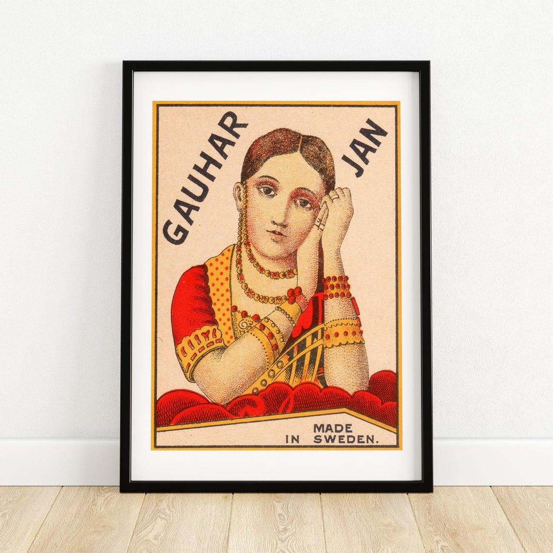 Kna Prints - 1 Pc Poster Antique Gauhar Jan Print Indian Music Icon Art ...