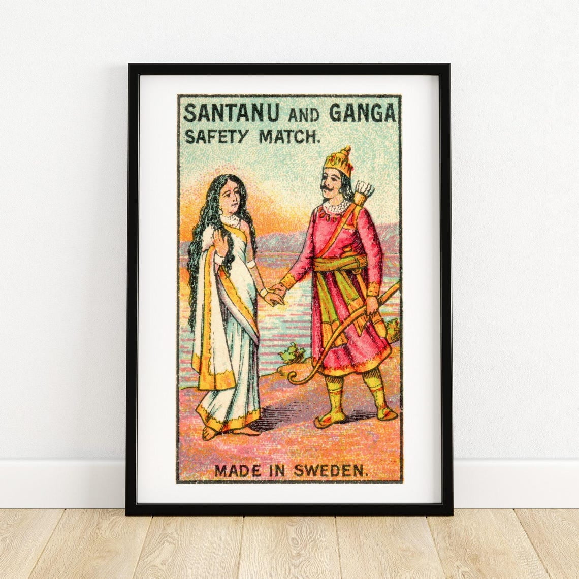 Kna Prints - 1 Pc Poster Antique Swedish Matchbox Art Print Santanu And ...