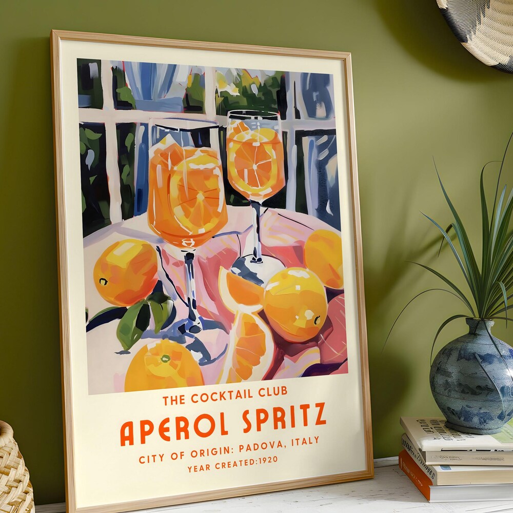 Kna Prints - 1 Pc Poster Aperol Spritz D Poster - Italian Cocktail Art ...