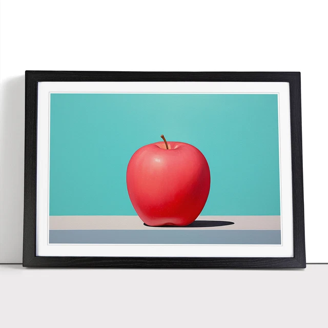 Kna Prints - 1 Pc Poster Apple Minimalism Wall Art Poster Home Decor ...