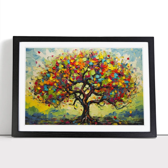 Kna Prints - 1 Pc Poster Apple Tree Abstract Wall Art Poster Home ...