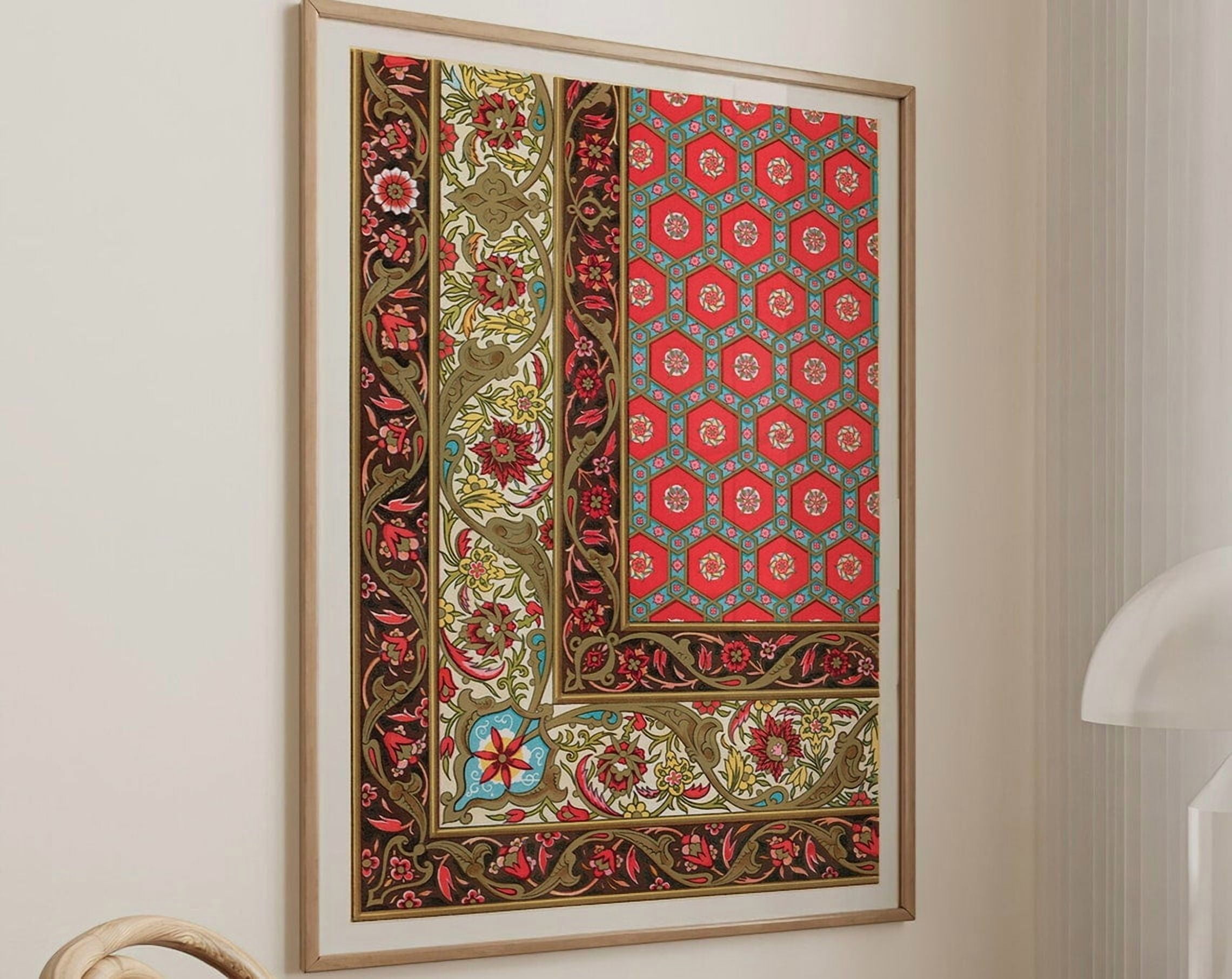 Kna Prints - 1 Pc Poster Arabic Geometric Pattern Art Print Vintage ...