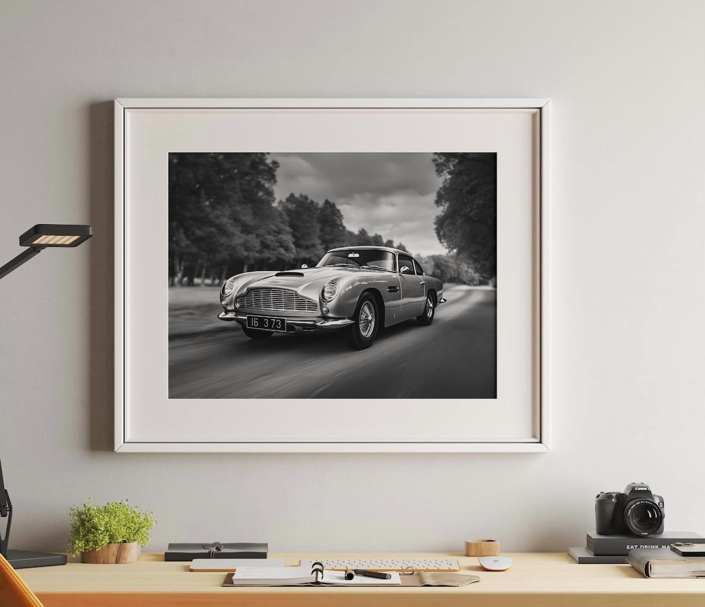 Kna Prints - 1 Pc Poster Aston Martin Db5 Car Car Iconic Silver Classic ...