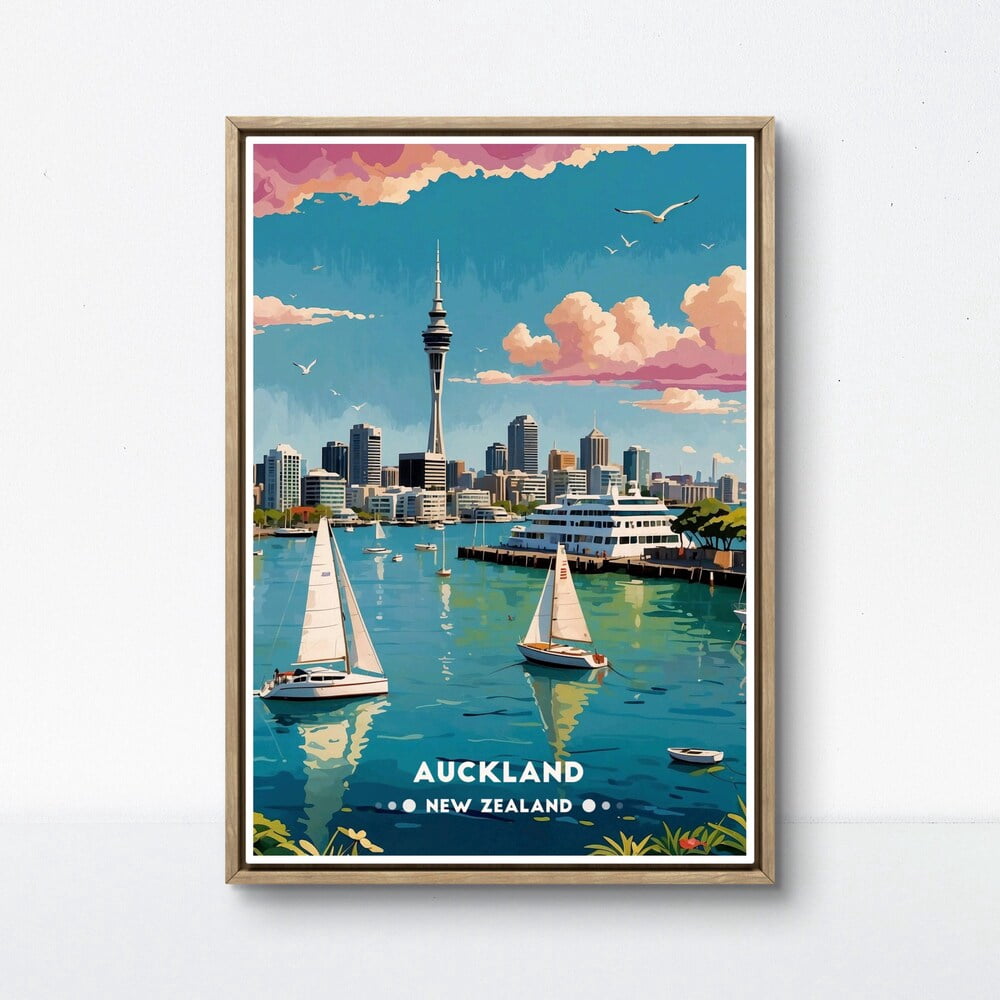 Kna Prints - 1 Pc Poster Auckland New Zealand Poster – Vibrant ...