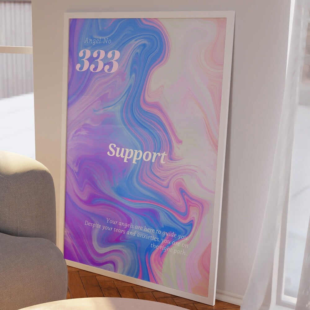 Kna Prints - 1 Pc Poster Aura Angel Number Poster 333 Printable, Angel ...