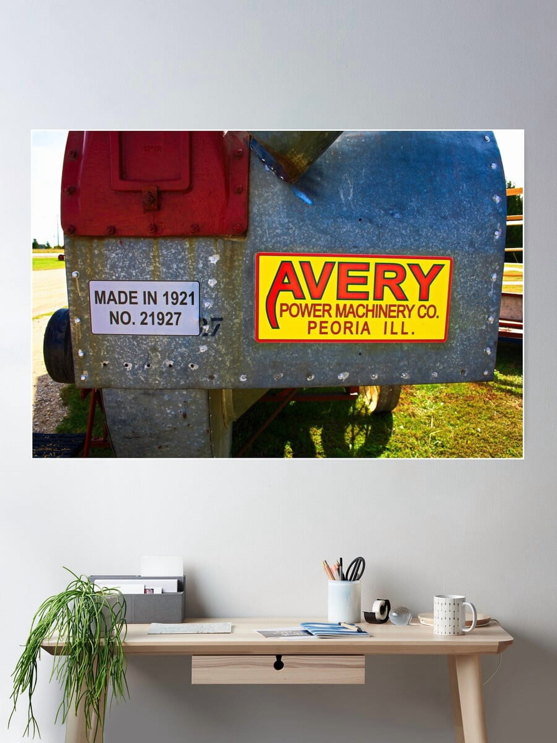 Kna Prints - 1 Pc Poster Avery Machine Logo Antique Threshing Machine ...