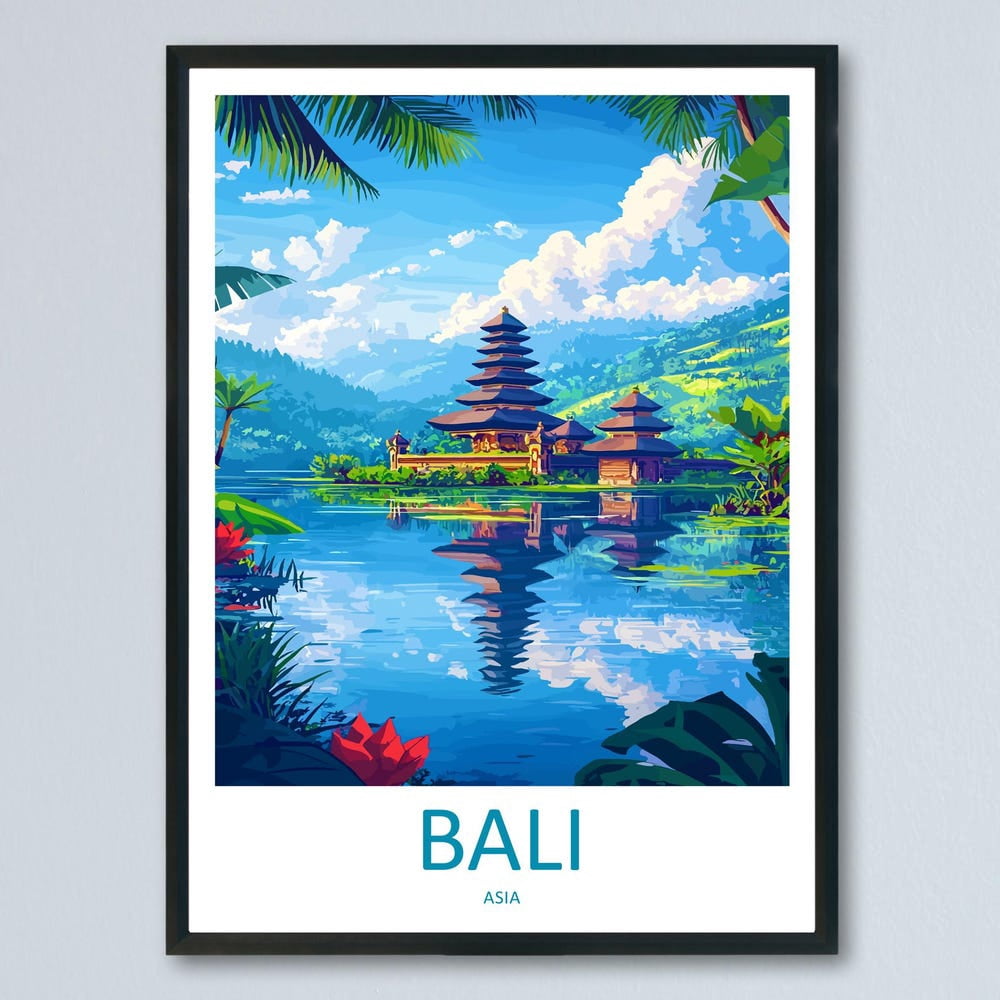 Kna Prints - 1 Pc Poster Bali Travel Indonesia Wall Art Island ...