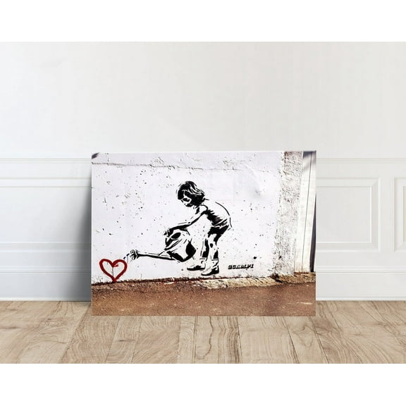 DEYOU Round Banksy Plane, Tempered Glass, Street Glass Art, Banksy ...