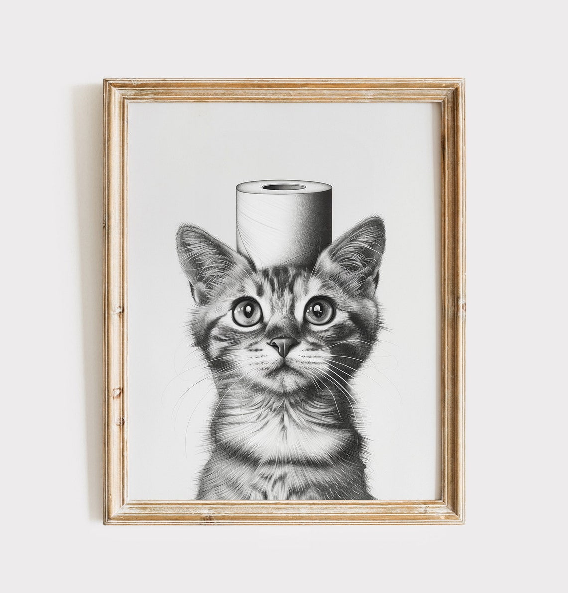 Kna Prints - 1 Pc Poster Bathroom Sign Black Cat Painting Print Cat ...