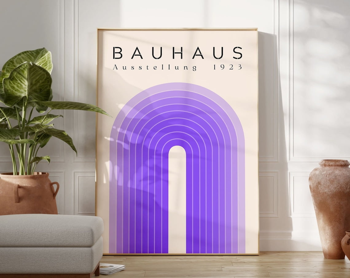 Kna Prints - 1 Pc Poster Bauhaus Print, Geometric Bauhaus Printable Exhibition , Boho Wall Art ...