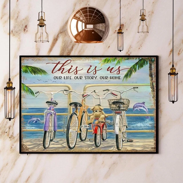 Kna Prints - 1 Pc Poster Beach This Is Us Our Life Our Story Our Home ...